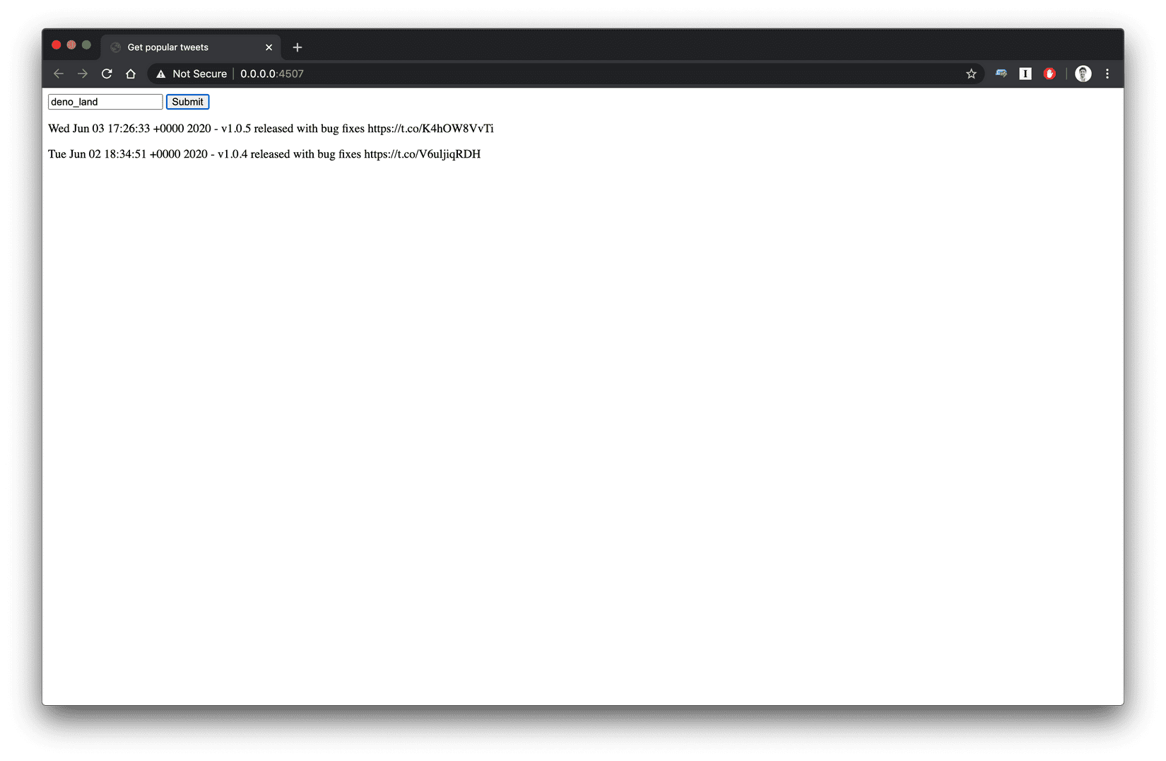 Second adventure in Deno land 🦕 | learning as we go